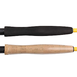 Rosewood Telescopic Spinning Rod,Travel Pack Fly Fishing Rods,#3 Feature Durable Fiberglass Blank,1 Piece (Yellow, 6-Feet 6-Inch) Comfortable EVA/Cork Handle,Accessories (EVA Handle)