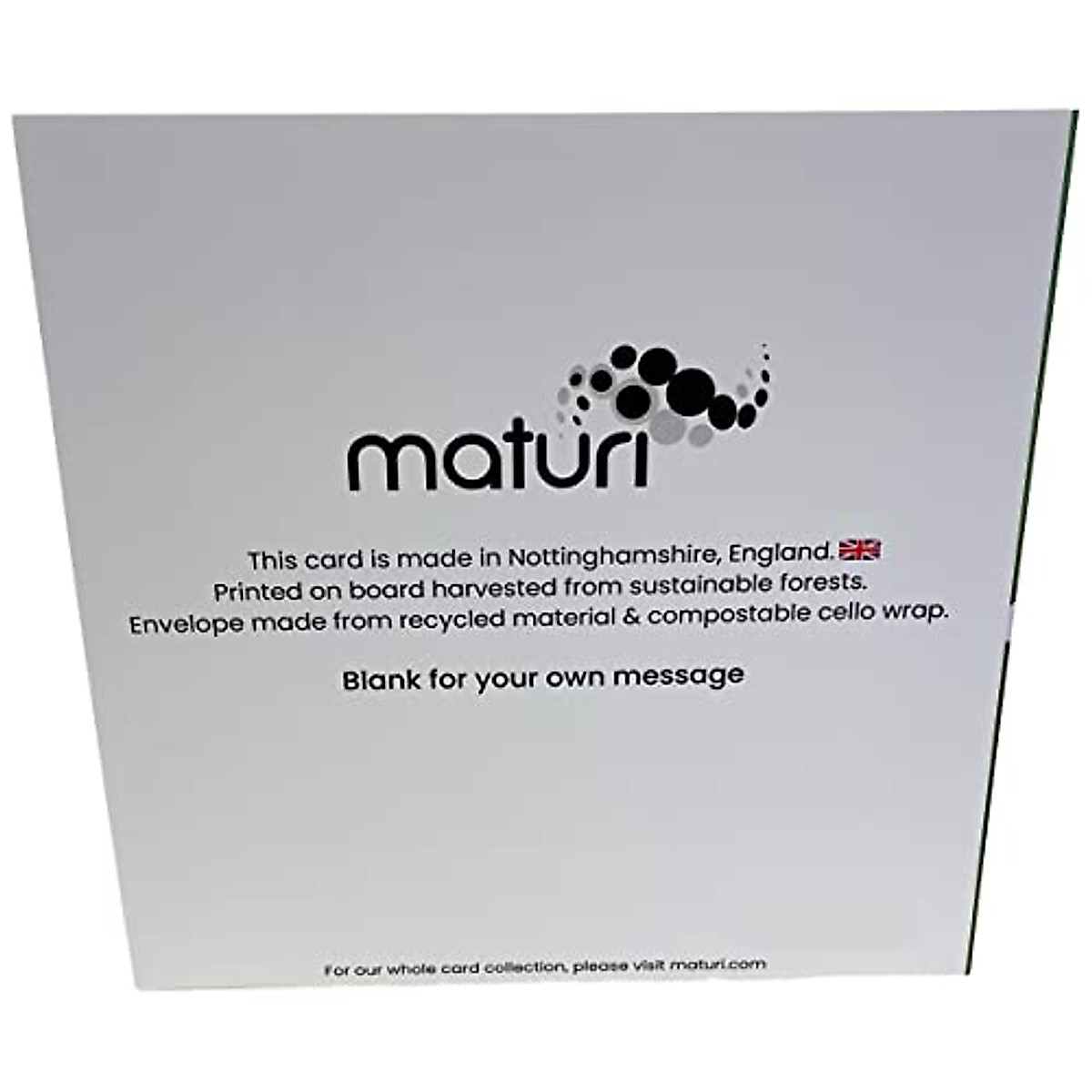 Maturi Rabbit Photographic Blank Birthday Greetings Card, 6" x 6" Square