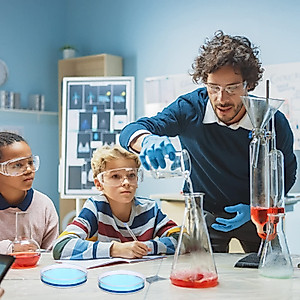 Fabbay 120 Pack Sterile Plastic Petri Dishes with Lids 90 x 15 mm Deep Clear Lab Petri Dishes Cell Culture Dishes for School Science Project, Lab Experiment, Biological Themed Party Supplies