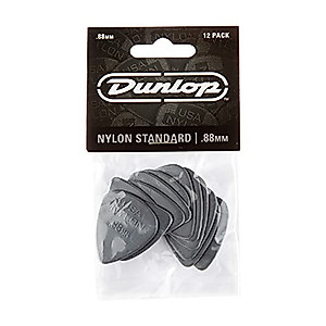 JIM DUNLOP 44P.88 Nylon Standard, Dark Gray, .88mm, 12/Player's Pack, Small