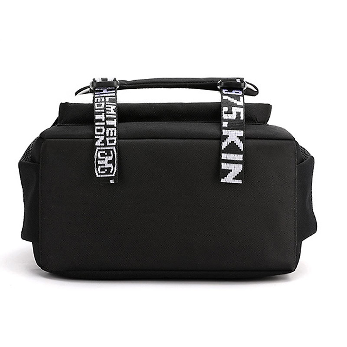 jupkem Jupkem Anime hanma baki Backpack Bag USB with Charging Port Student School Bag Laptop Cosplay for Boys Girls (black)