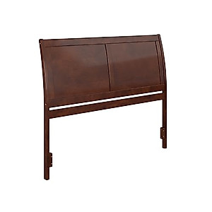 AFI Portland Queen Size Headboard with Attachable Charger in Walnut