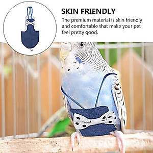 balacoo Birds Parrot Flight Suit Diaper Soft Birds Flight Suits with Leash Hole Bird Diaper Parrot Washable Diapers