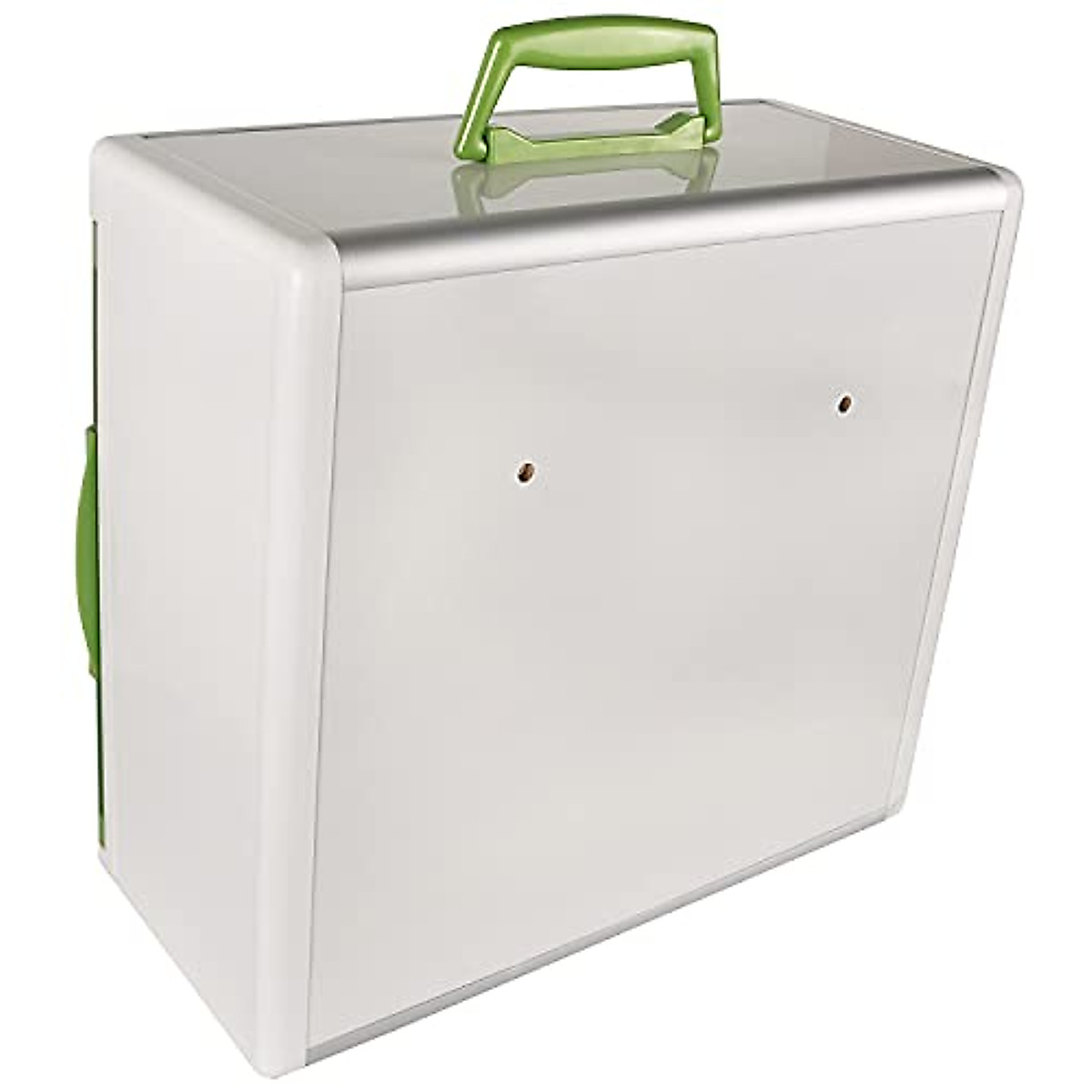 Glosen Locking Medicine Cabinet Wall Mounted and Portable Storage Container Big Capacity Green