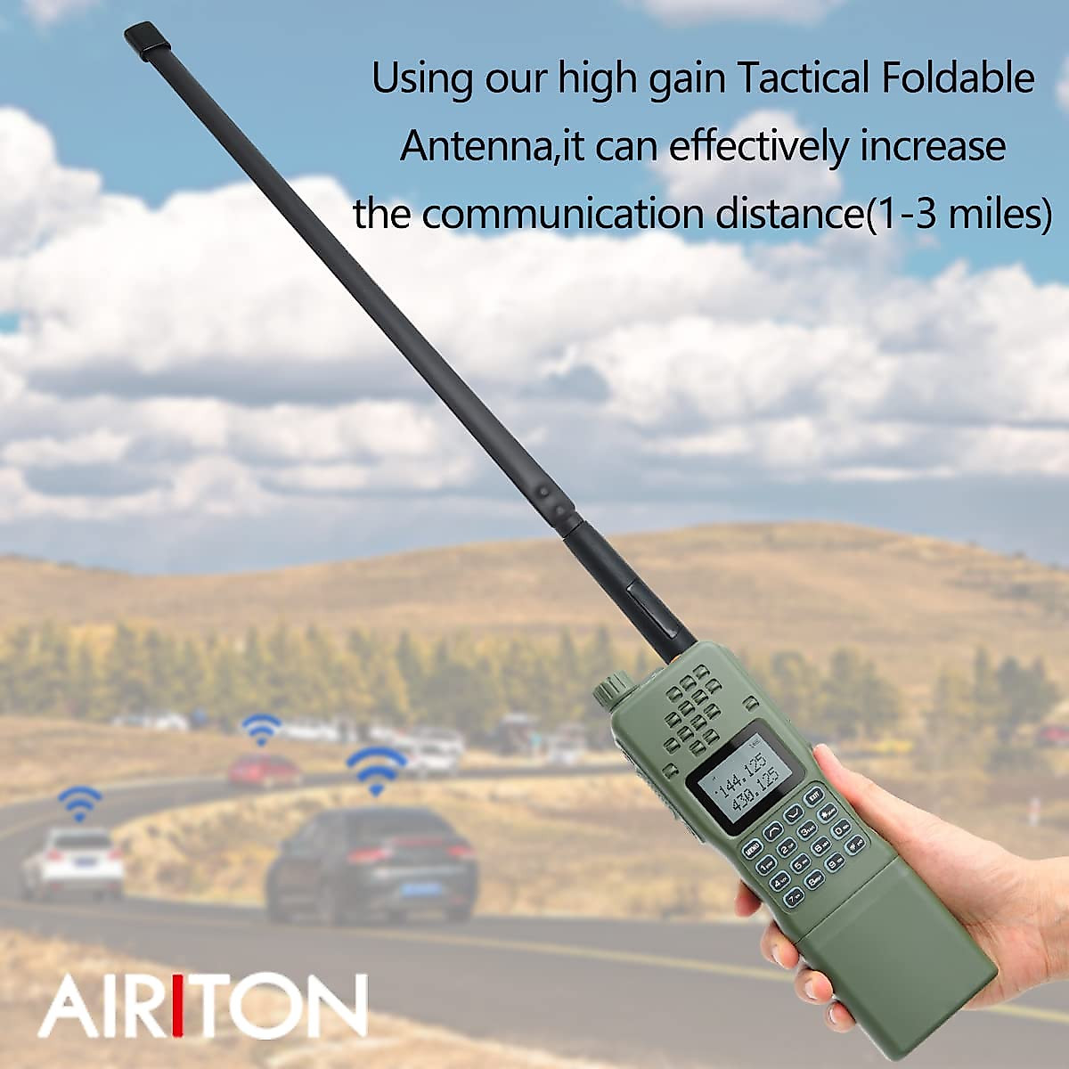 Baofeng AR-152 Military Grade 10 watt Ham Walkie Talkies for adults,long range rechargeable tactical radio with Green Speaker Mic and Tactical antenna full baofeng accessories