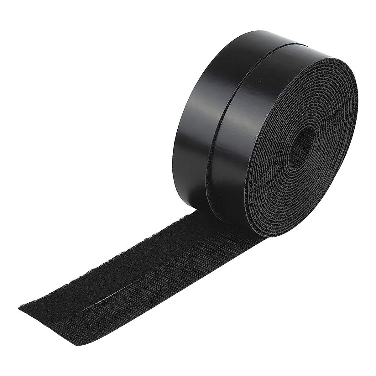 Denser 1 Inch Hook and Loop Tape Sticky Back - 5.5 Yards (16.5 Feet) - Strips Adhesive Heavy Duty Black Roll (1 inch * 16.5 ft)