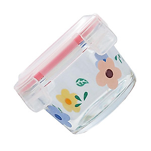 FELTECHELECTR Sealed Glass Box Containers Kitchen Storage Practical Container Durable Container Baby Food Airtight Storage Container Seal Food Container Sealed Food Case Small