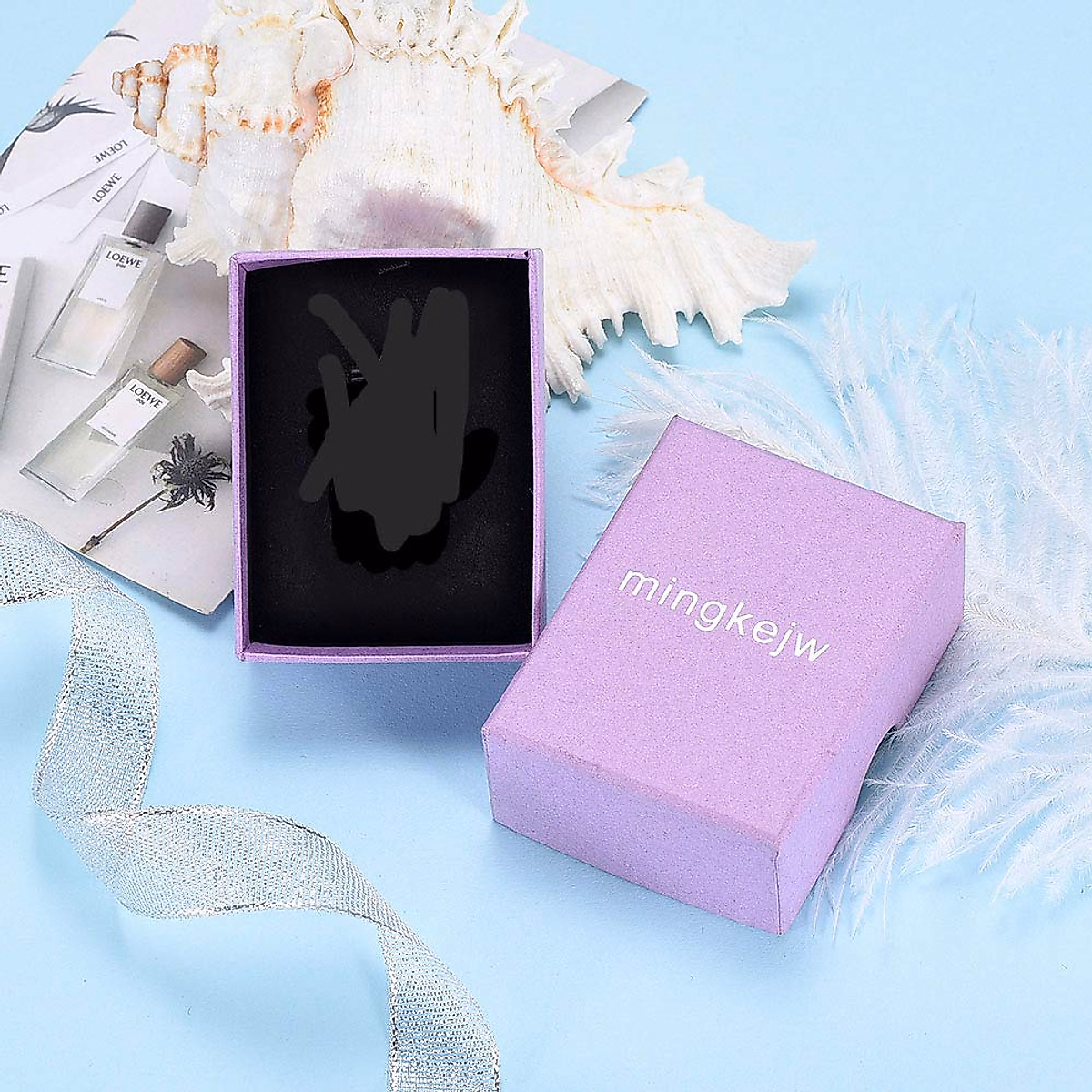 mingkejw Cremation Jewelry for Ashes Stainless Steel Wrench Urn Rings Holder for Pet Ashes Cremation Urn Keepsake Memorial Ring for Human