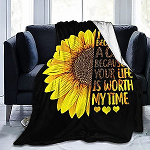 I Became A CNA Because Your Life is Worth Bed Blankets Soft Throw Blanket for Women Men Kid Lightweight Fleece Blanket for Couch