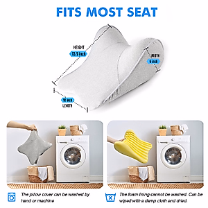 TKLoop Soft Car Neck Pillow for Driving Seat Car headrest Pillow with Adjustable Strap, 100% Memory Foam Neck Support Pillow for Car, Office Chair Black Pack of 1