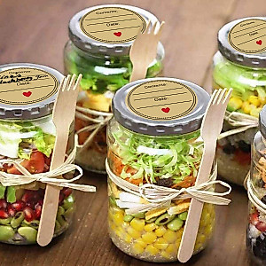 Canning Jar Stickers 2'' Kraft Round Shape Spice Labels for Jar Lids - Natural Brown Kraft Stickers for Canning Labels 500 Pcs Mason Jar Labels for Jar,Bottle Seal,Store Owners,Crafts, Oganizing,Gift