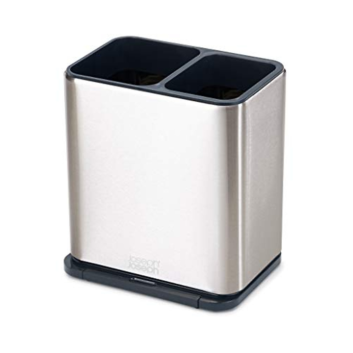 Joseph Joseph 85161 Utensil Holder with Removable Spoon Surface Kitchen Accessory, One-size, Stainless Steel/Dark Gray