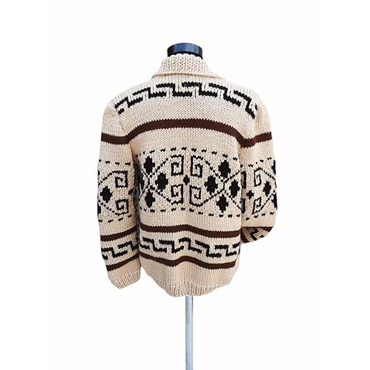 Big Lebowski Cardigan Sweaters for Men Handmade, The Dude Sweater The Big Lebowski Long Cardigan The Dude Sweater Big Lebowski Mens Cardigan Sweaters with Zip up The Dude Hand Knit Wool Cardigan