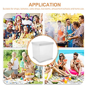 Kichvoe 5pcs Clear Cake Box 6 inch Transparent Bakery Boxes Plastic Cake Carrier with Lid Food Box Cupcake Cake Container Cake Packing Case for Wedding Birthday Christmas