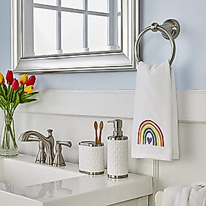 SKL Home Pride Rainbow Hand Towel Set, 25" x 16", 2 Count