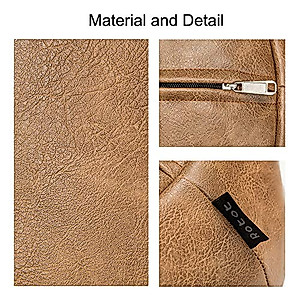 ROTOT Unstuffed Pouf Cover, Ottoman, Bean Bag Chair, Foot Stool, Foot Rest, Storage Solution or Wedding (Empty & New) (Amaretto)