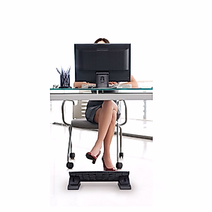 Mount-It! Ergonomic Footrest for Office or Home | Under Desk Tilting Footrest | Adjustable Desk Foot Rest with Massaging Surface and 3 Tilt Positions