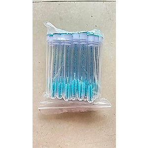 80 Pcs Mascara Wand Tube Set 40Pcs Empty Mascara Wand Tube 40Pcs Eyelash Brush Mascara Brushes for Women Girls Makeup
