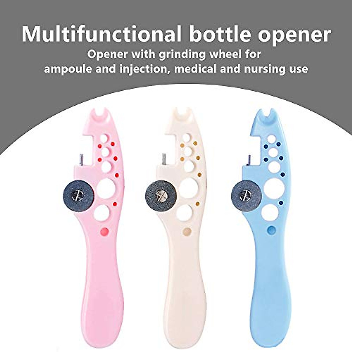 Multifunctional Ampoule Opener| with Replaceable Grinding Wheel, Suitable for Home Daily or Medical Use, Cut The Ampoule or Medical Glass, Good Partner for Ampoule (Yellow)