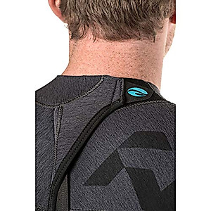 BARE 5MM Revel Men's Full Wetsuit | Combines Comfort and Flexibility | Made from a Blend of Neoprene and Laminate | Designed for All Watersports Including Scuba Diving and Snorkeling | Grey MLS