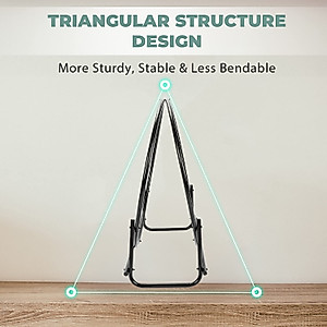 HECASA 30 Inch Firewood Log Hoop Curved Fireplace Wood Storage Holder Heavy Duty Wood Stove Accessories for Outdoor Indoor Black