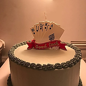 Birthday Candles Good Luck Poker Creative Cake Candles Father's Day Send Father Boyfriend Husband Gift Cake Toppers