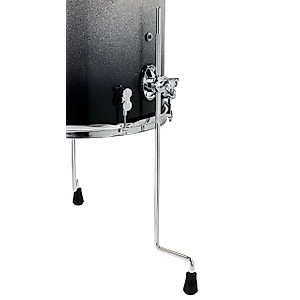 PDP By DW 7-Piece Concept Maple Shell Pack with Chrome Hardware Silver to Black Fade