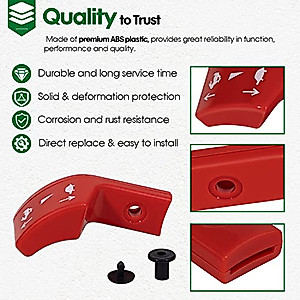 Upgraded AM128388 Throttle Control Knob & Hardware Kit Fits for John Deere 415 425 445 455 Lawn & Garden Tractors, Replaces OEM #AM128388 M113847 M139471 M139472, 3 pcs