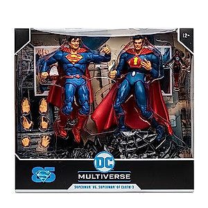McFarlane Toys - DC Multiverse Superman vs Superman of Earth-3 with Atomica 7in Figure 2pk