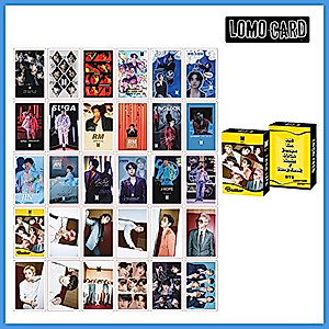 8 Pack/240 Pcs BTS Merchandise Lomo Card KPOP Photocards Butter Greeting Card with Postcards Box