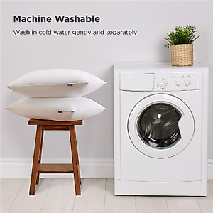 Bedsure Satin Pillowcase Standard Set of 2 and Bedsure Pillows Standard Set of 2