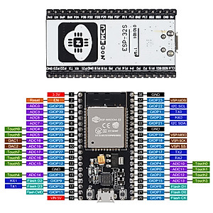 AITIAO 2Pcs ESP32 ESP-WROOM-32 Development Board Chip CP2102 38pins 2.4 GHz Dual Core WLAN WiFi + Bluetooth 2-in-1 Microcontroller for ESP32