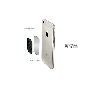 Scosche MAGRKI MagicMount Phone Replacement Plate Kit - for Magnetic Car Phone Mount Holder with Extra Strength Hold, Universal with All Devices, Black