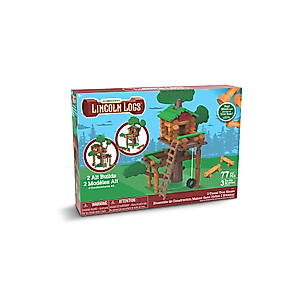 Lincoln Logs 2 Tiered Tree House Building Set, Educational Toy, Gift for Kids, Girls and Boys, STEM Retro Classic Toy