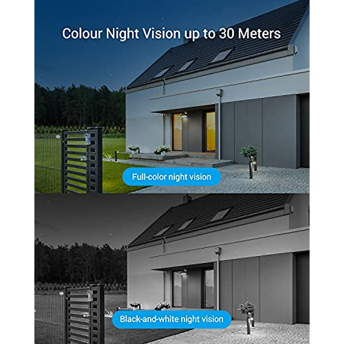 EZVIZ Security Camera Outdoor, 2K WiFi Camera with Motion Alert, Color Night Vision and IP67 Waterproof, AI-Powered Person Detection, Two-Way Talk, Compatible with Alexa Google Home | C3TN