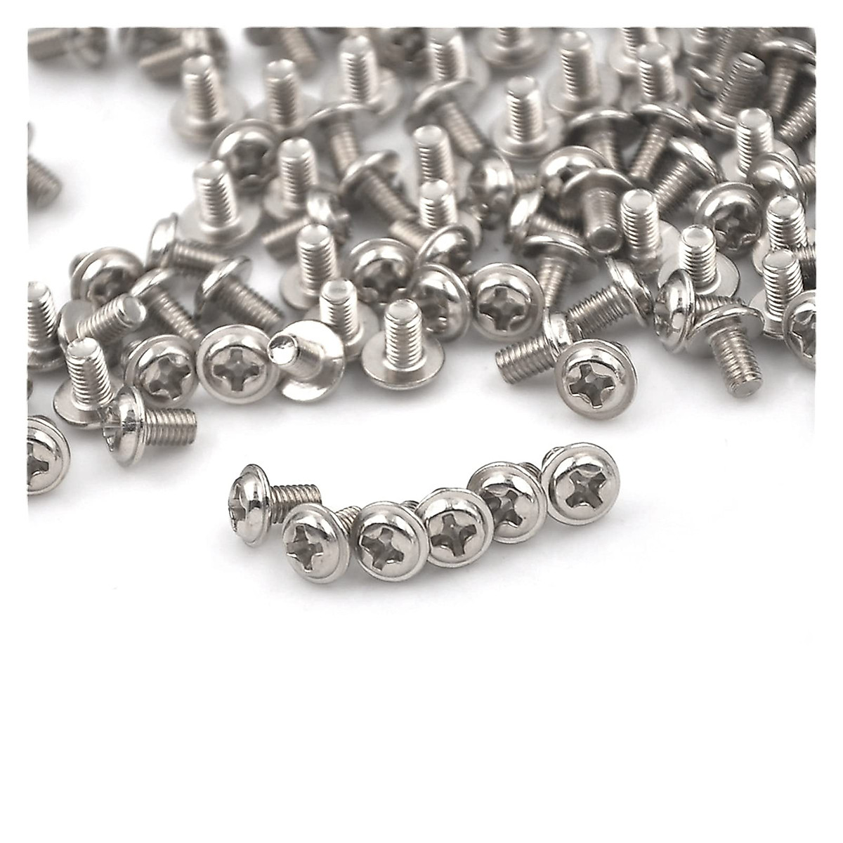 ZHIMING 100 Pieces of M3 Screws M3X5 5mm Computer case Hard Drive Precision 6/32 inch hex Screws, Suitable for Computer Floppy Disk DVD ROM Motherboard 7 mm