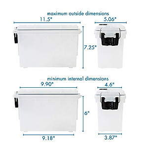 Logix 12535 Stackable Craft Storage Box with Handle, Locking Art Supply and Flambeau Outdoors 6009TD Lil' Brute Fishing Tackle and Gear Box with Lift-Out Tray