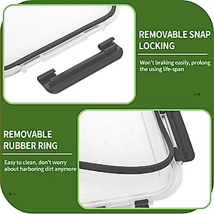 Skroam 5-Packs 36OZ Glass Food Storage Containers with Lids Airtight, Glass Meal Prep Container for Lunch, Pantry Organizers and Storage, Glass Lunch Boxes for Freezer to Oven Safe, Leak Proof