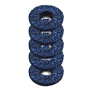 WFLNHB 5Pcs - 4-1/2" x 7/8" Strip&Clean Discs Replacement for Angle Grinders-Removes Rust Strips Paint Cleans Welds