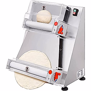 HACSYP Pizza Dough Press, Automatic Pizza Dough Roller Sheeter Maker, 370W Commercial Dough Machine, 3-15 inch Pizza, Kitchen Tools