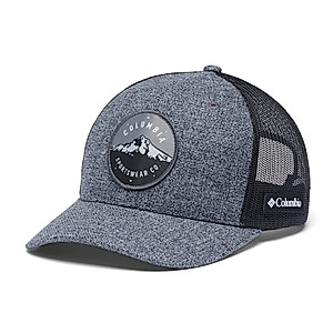 Columbia Women's Mesh Snap Back - High, Grill Heather Mt Hood Circle Patch, One Size