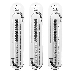 Jetec 12 Pieces Charger Cable Protector Cable Saver, Highly Flexible Spiral Silicone USB Wire Protector, Cord Protector Saver, Mouse Protector, Suitable for All Cell Phones Computers