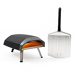 Ooni Koda 12 Gas Pizza Oven Bundle - Ooni Koda 12 Gas Pizza Oven + Ooni 12" Perforated Pizza Peel - Outdoor Pizza Oven with Perforated Pizza Peel Included for Authentic Stone Baked Pizzas