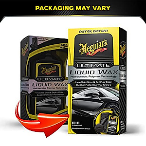 Meguiar's Ultimate Liquid Wax - Advanced Polymer Technology With a Deep, Rich Shine and Long-Lasting Protection - Give Your Dad's Car a Mirror-Like Finish With This Premium Car Wax - 16 Oz