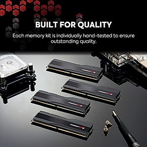 G.SKILL Trident Z5 Series (Intel XMP 3.0) DDR5 RAM 32GB (2x16GB) 6000MT/s CL36-36-36-96 1.35V Desktop Computer Memory UDIMM - Matte Black (F5-6000J3636F16GA2-TZ5K)