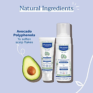 Mustela Baby Cradle Cap Bundle - Natural Baby Shampoo & Cradle Cap Cream - with Natural Avocado - 2 Piece Set
