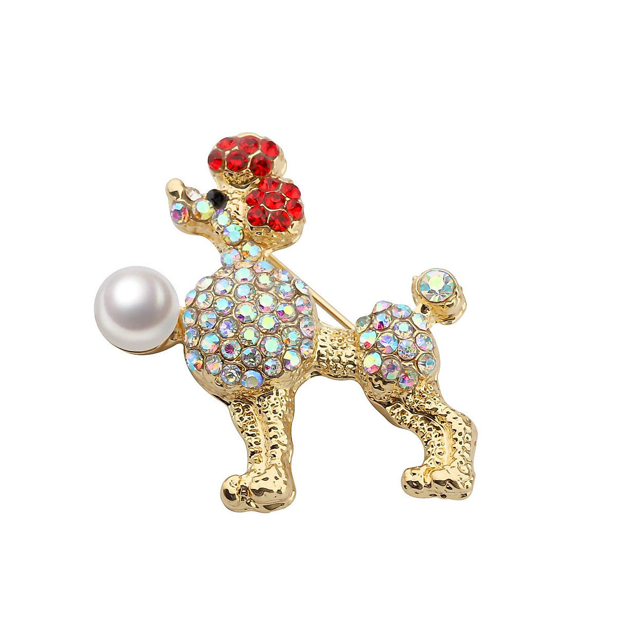 CHOORO Sigma Gamma Rho Sorority Brooch 1922 Sorority Mini Poodle Brooch Paraphernalia Gift Greek Sorority Necklace Bracelet Brooch (SGR-Mini poodle brooch)