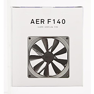 NZXT AER F - RF-AF140-B1-140mm - Winglet Designed Fan Blades - Fluid Dynamic Bearings - PWM Airﬂow Fans - Gaming Computer Fan