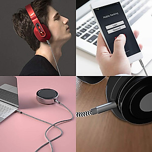 Zerist 3.5mm Stereo Audio Cable Extension Male to Male Nylon Braided 10ft/3m Tangle-Free AUX Cable for Headphones, iPods, iPhones, iPads, Home/Car Stereos and More (Black)