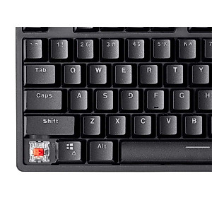 Monoprice Dark Matter Collider Mechanical Gaming Keyboard - Cherry MX Red, Full RGB Customization, Wired, Full N-Key Rollover